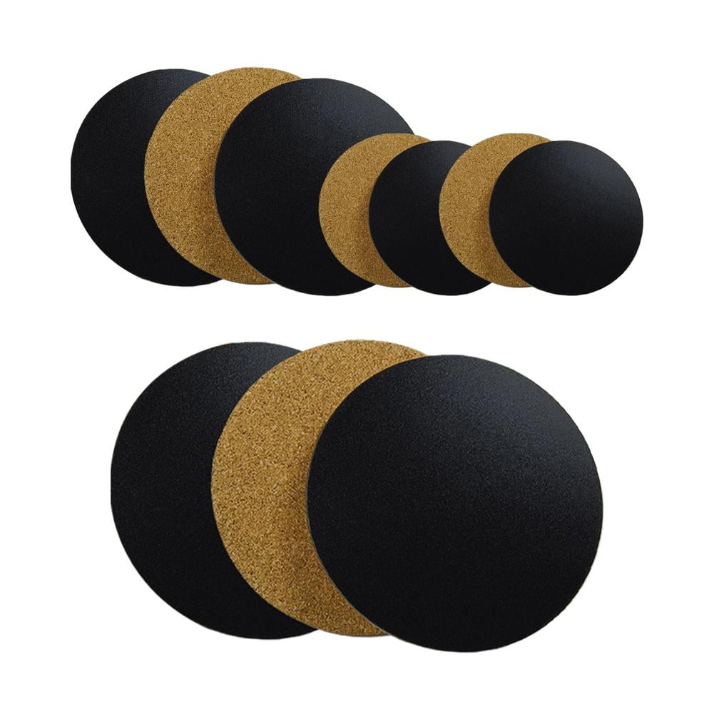 Cork Plant Coasters, 5 Sizes Double Layers Hard Thick Cork Planter ...