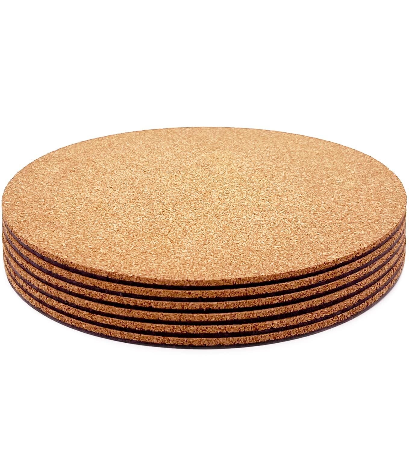 Cork Plant Coasters, Double Layers 6 Inch Cork Planter Coaster ...