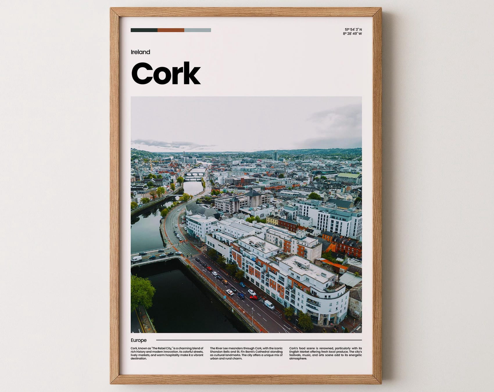 Cork Poster Cork Print Cork Photo Cork Art Ireland Poster Ireland