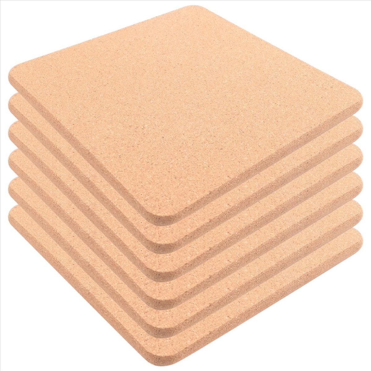 Cork Trivet, 6 Pcs High Density Thick Square Cork Trivets for Hot ...