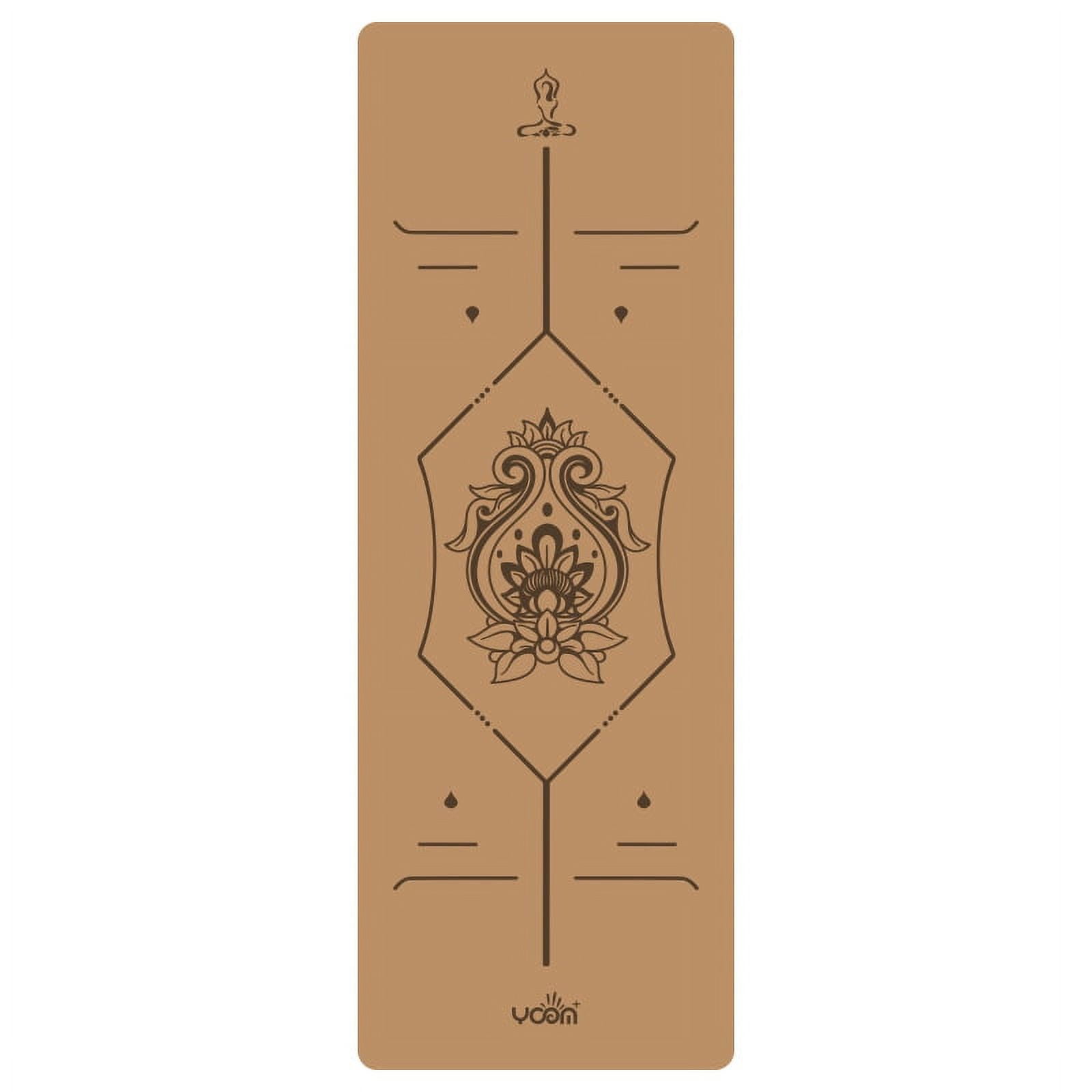 Cork Yoga Mat Plus Wide and Thick Natural Rubber Gymnastics mMat With ...