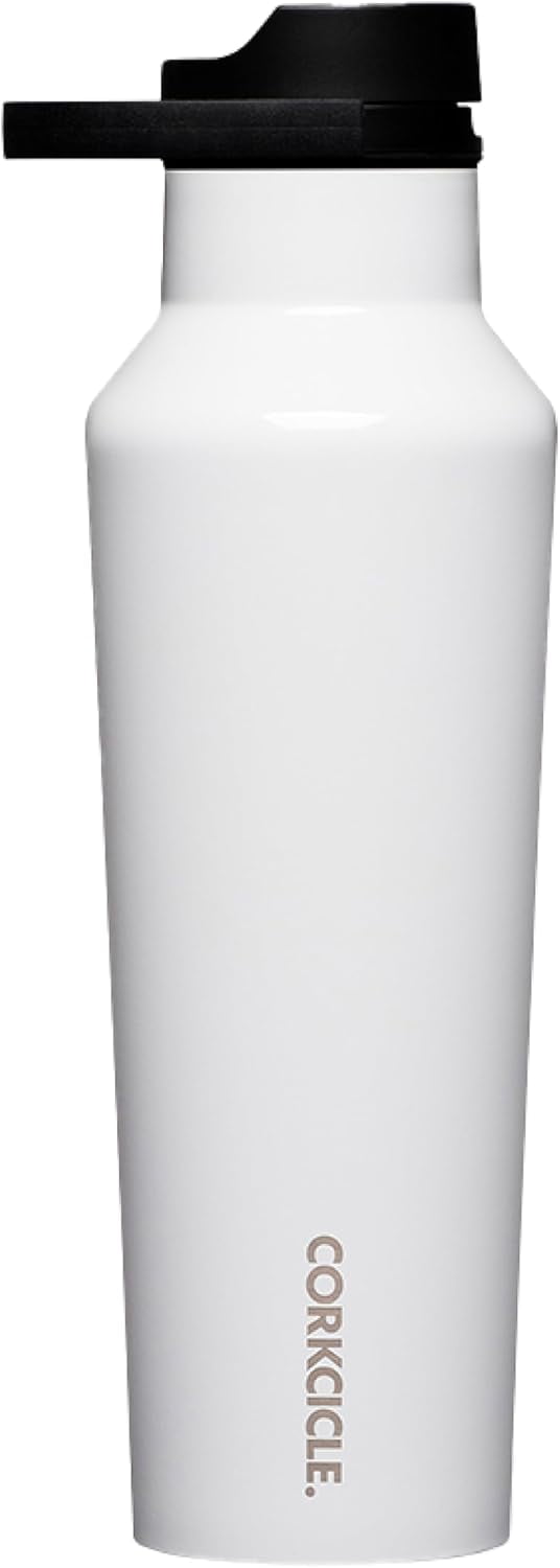 Corkcicle Sport Canteen Insulated Tumbler, Gloss White, 20 oz ...