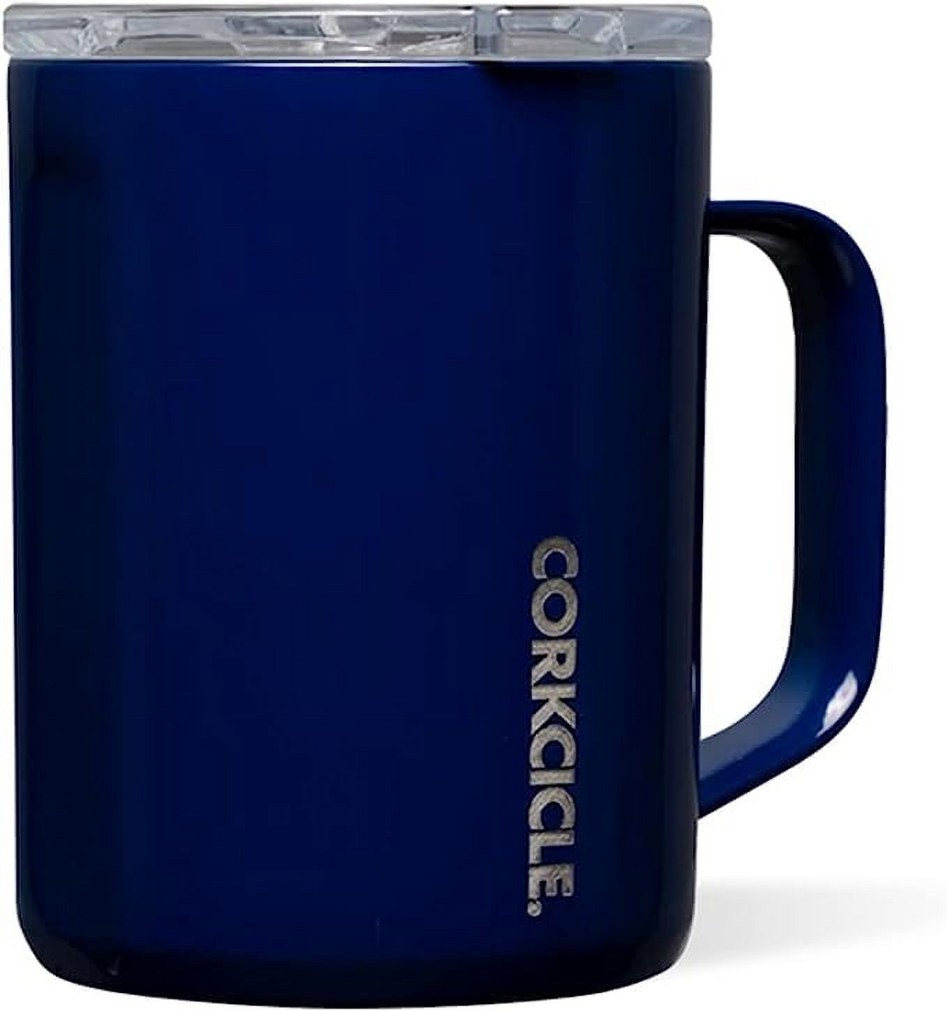 Corkcicle Triple Insulated Coffee Mug with Lid and Handle, Midnight ...