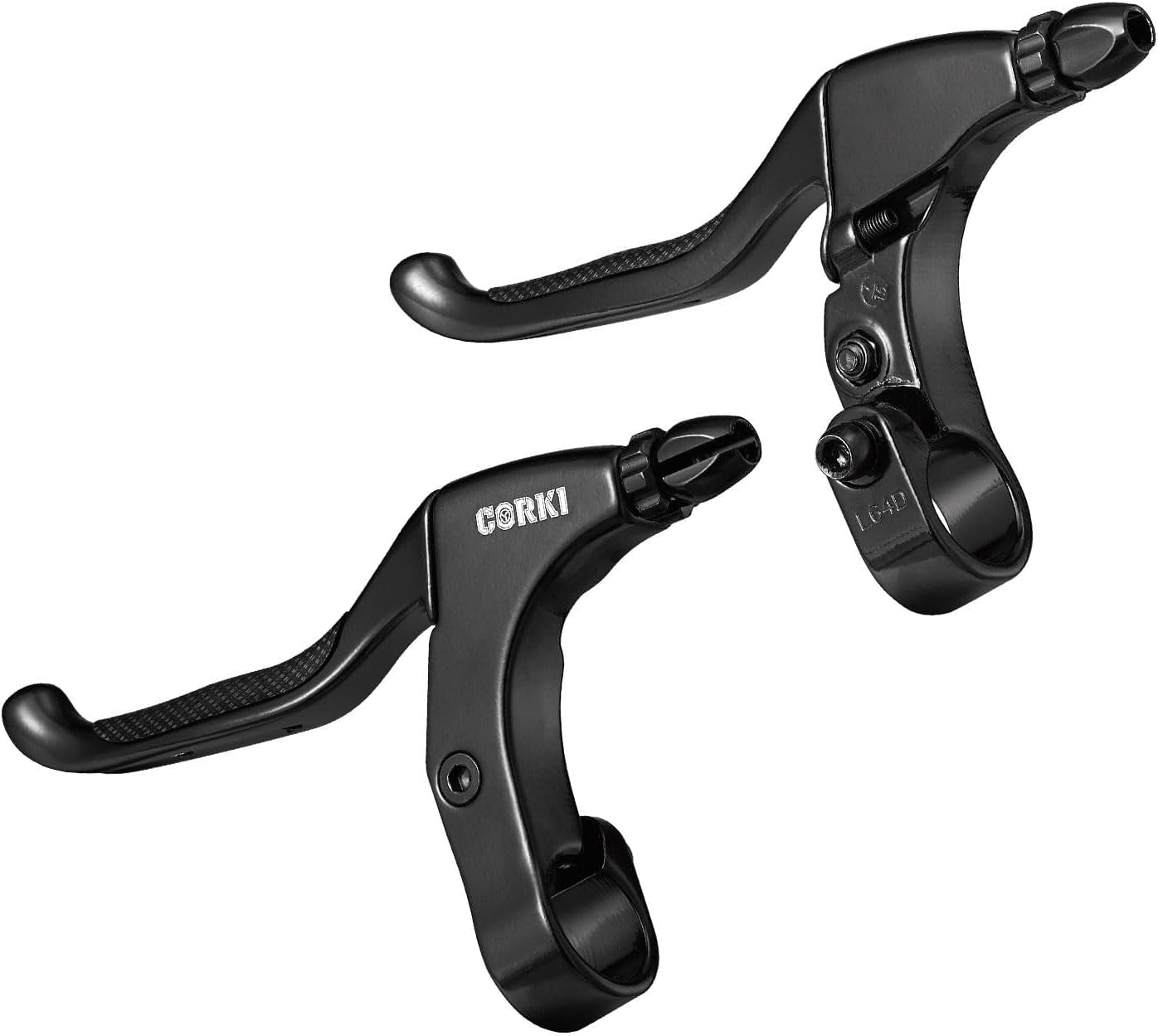 Corki Cycles Pair of Bike Brake Levers -2.5cm Diameter Aluminum Alloy ...