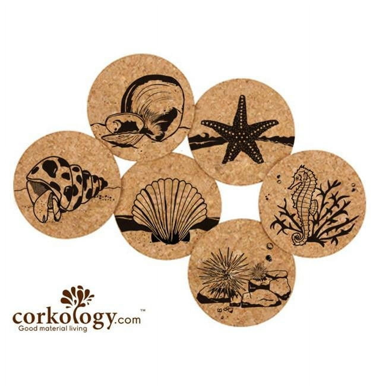 Corkology 381 Marine Life Cork Coaster Sets - Walmart.com