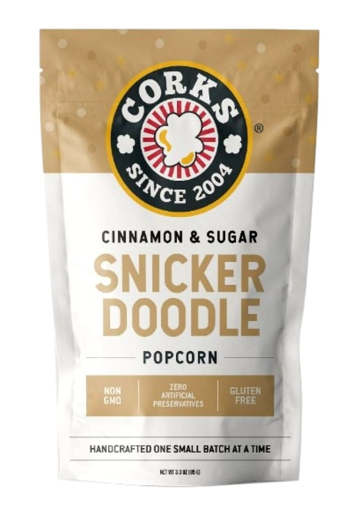 Corks Snicker Doodle Cinnamon & Sugar Popcorn 3.0 oz - Walmart.com