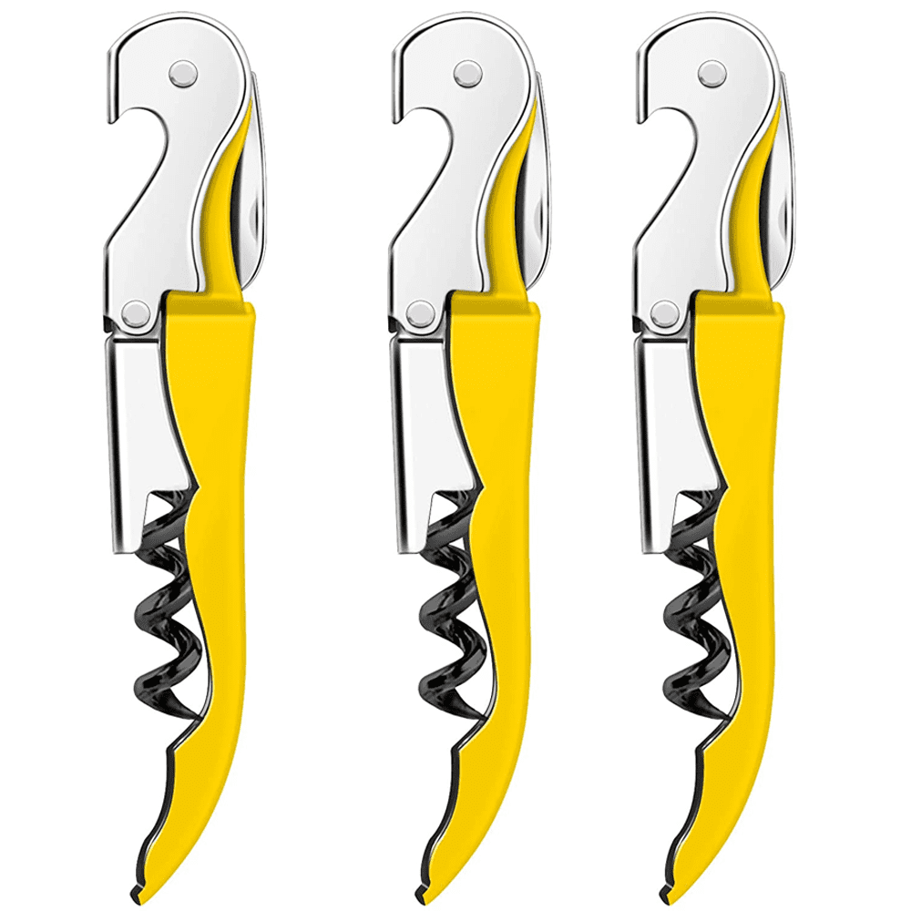 Corkscrew, Soft Touch Double-Hinged Waiter’s Style Corkscrew Wine ...
