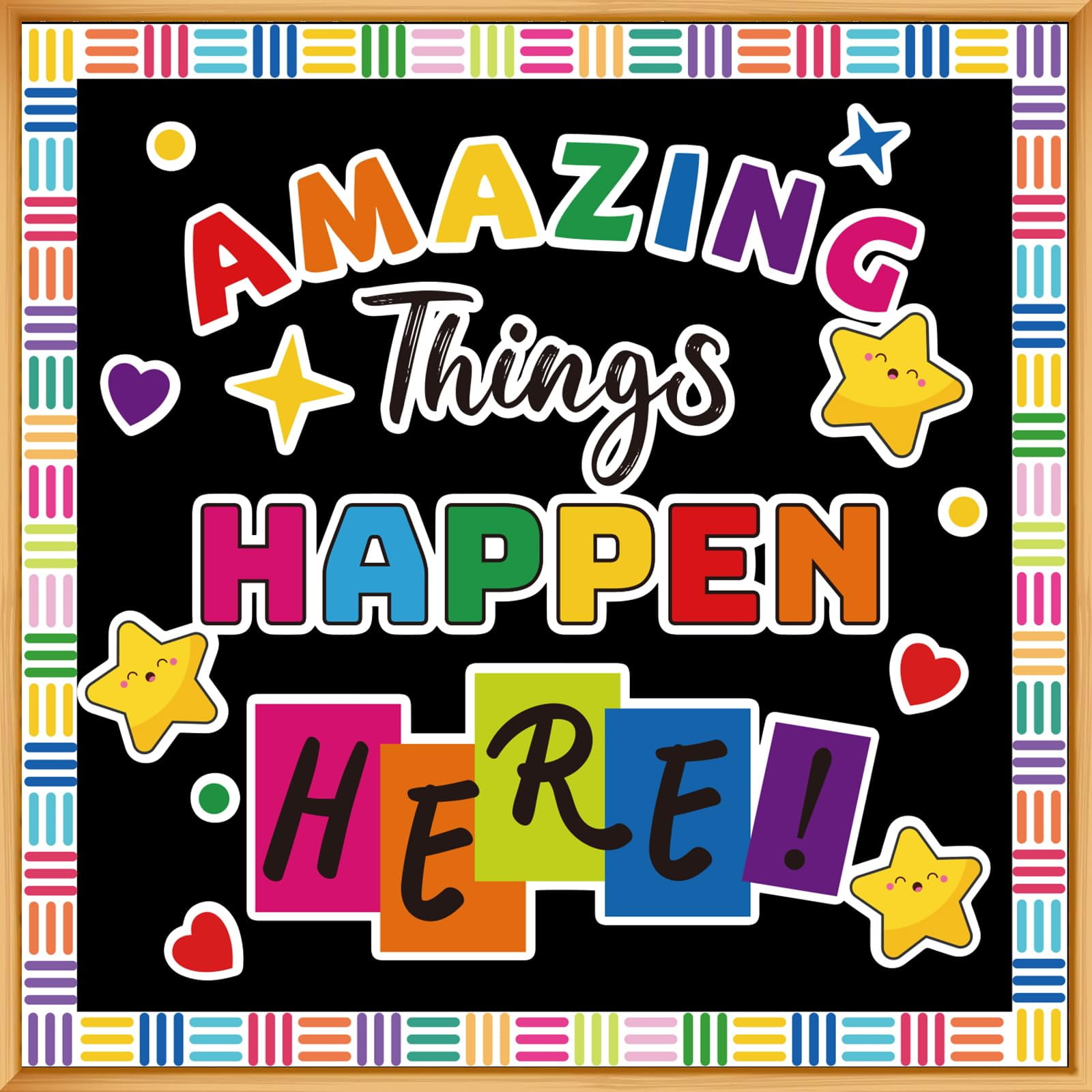 Corksidol Classroom Bulletin Board Decor Colorful Classroom Decoration ...