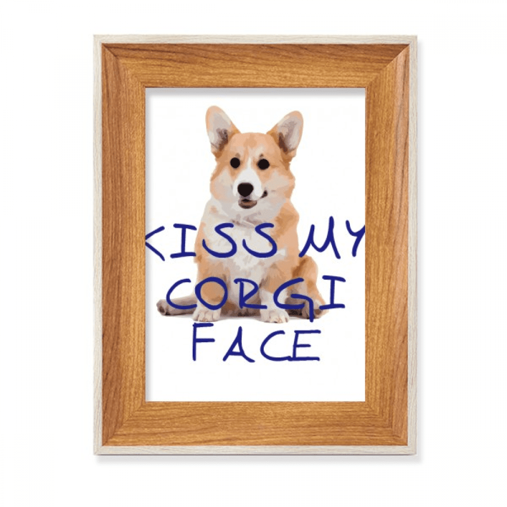 Corky Dog Wales Specialty Desktop Wooden Photo Frame Display Picture ...