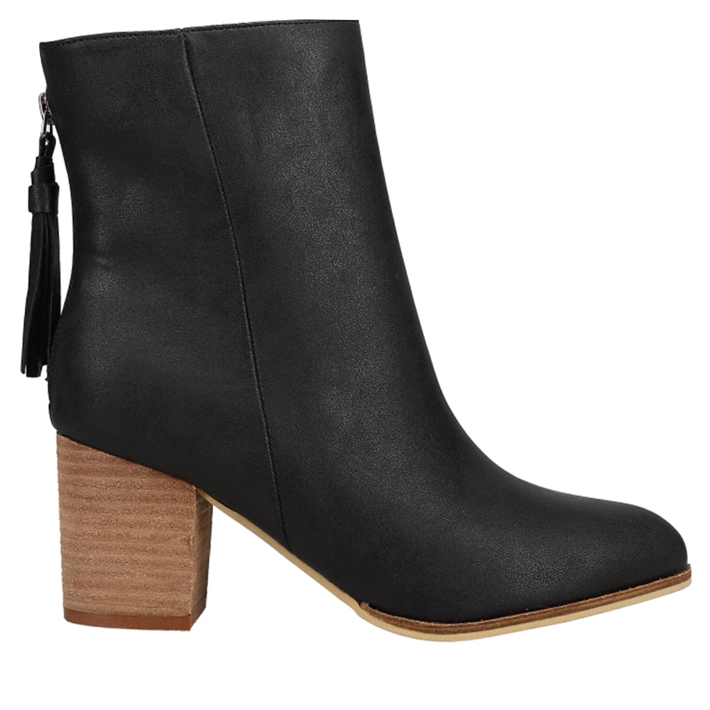 Corkys Footwear Womens Corkys Boujee Smooth Bootie 10 B Black - Walmart.com