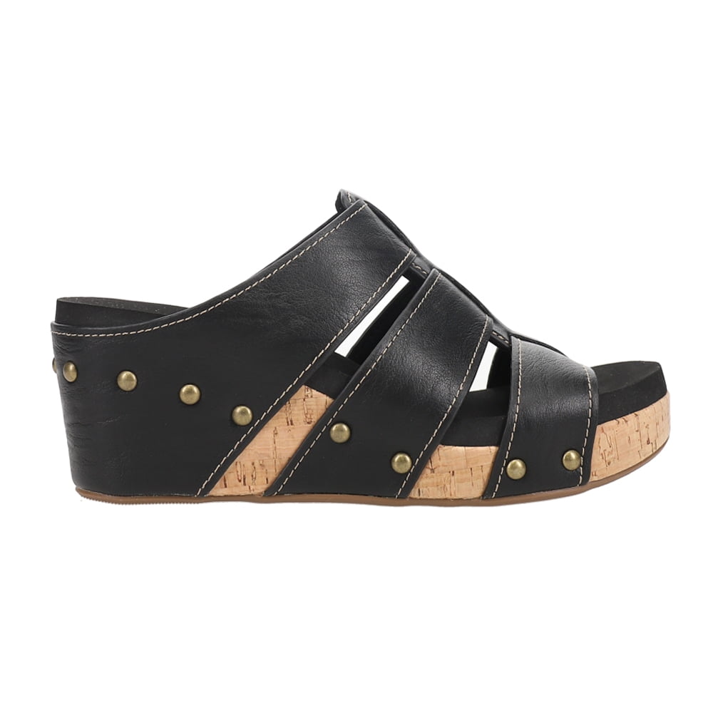 Corkys Womens Catch Of The Day Studded Wedge Casual Shoes - Walmart.com