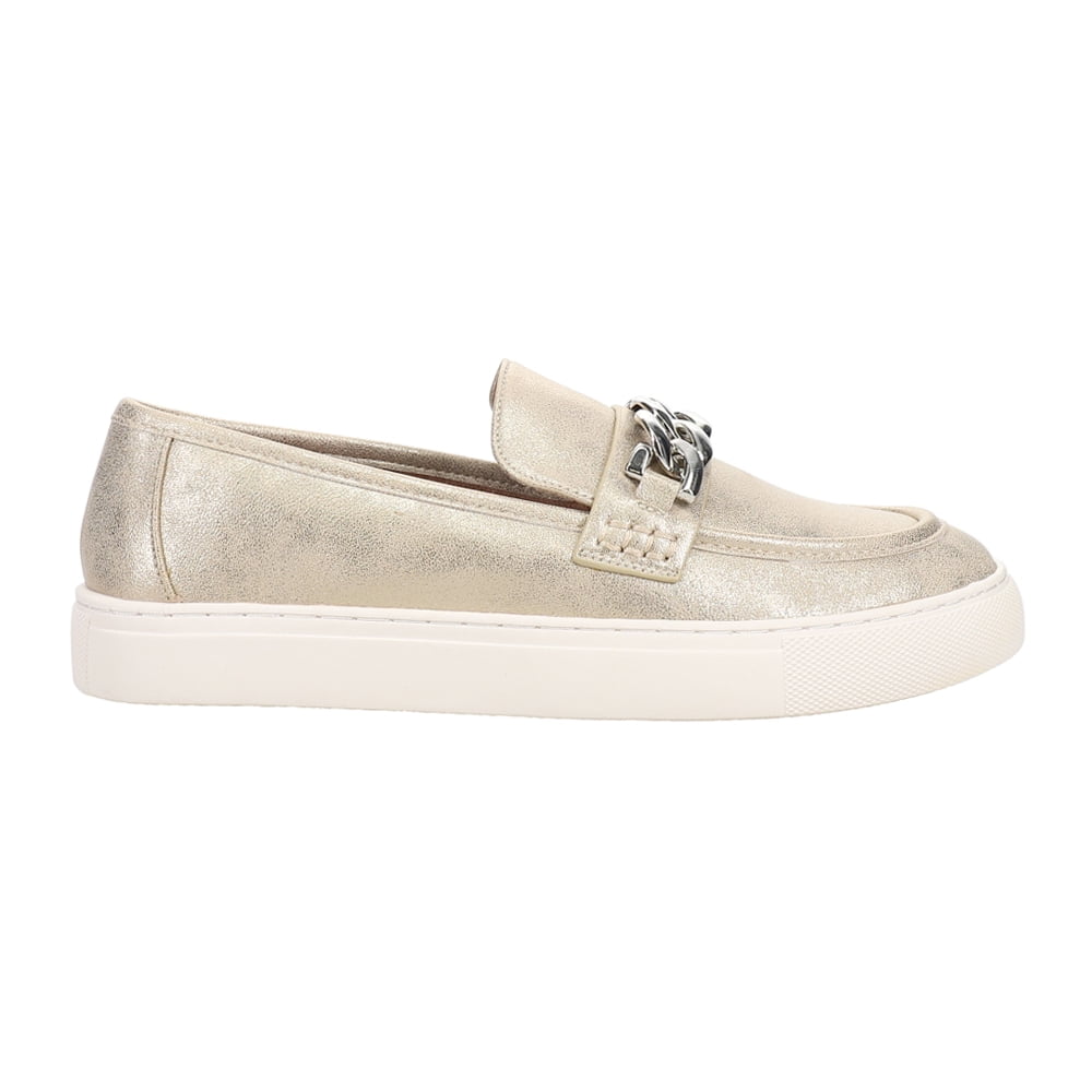 Corkys Womens Chain Reaction Metallic Slip On Loafers Casual Shoes ...