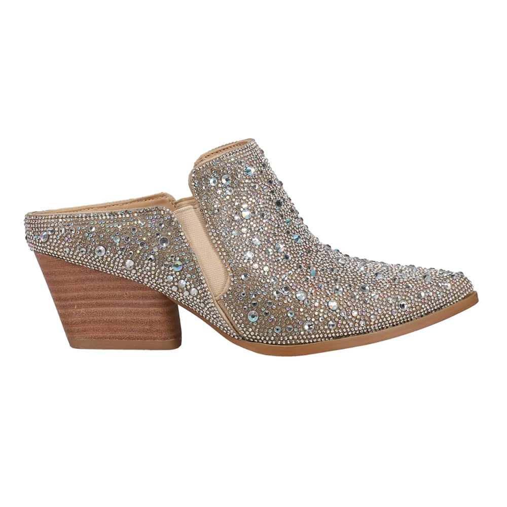 Corkys Womens Hello Darlin Rhinestone Pointed Toe Mules Dress Casual ...