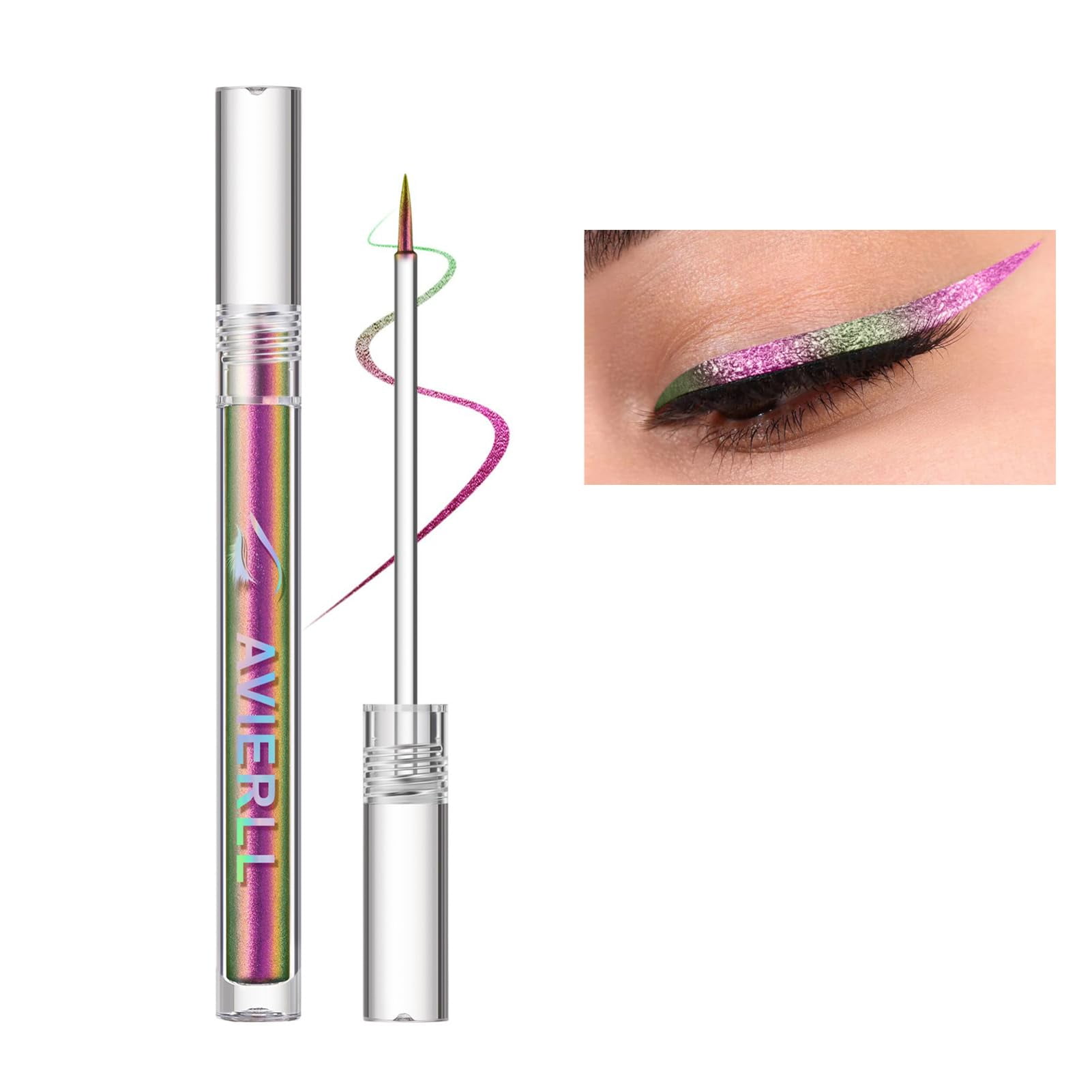 Corlo Glitter Liquid Eyeliner Multichrome Eyeshadow Waterproof Long ...
