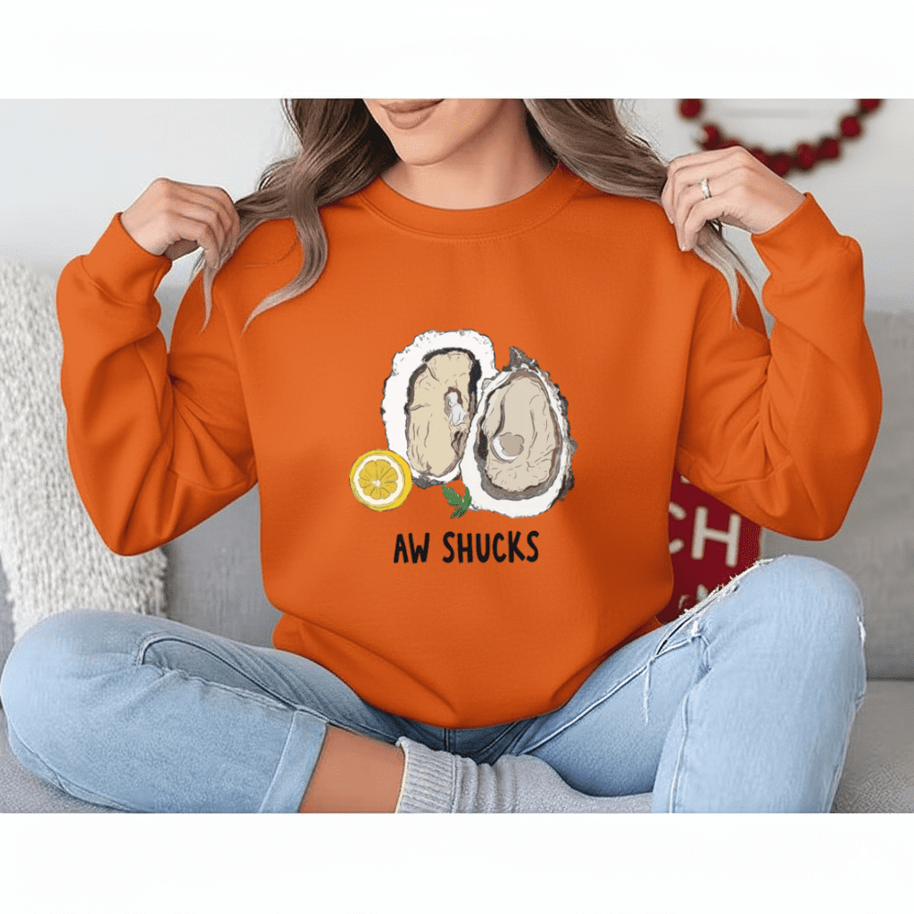 Corn Aw Shucks Funny Pun Humor Cute Summer Quote Sweatshirt up to size ...