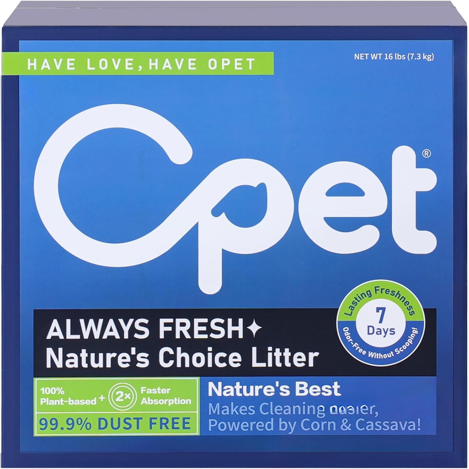 Corn & Cassava Cat Litter, Natural Sustainable Ingredients, Quick ...