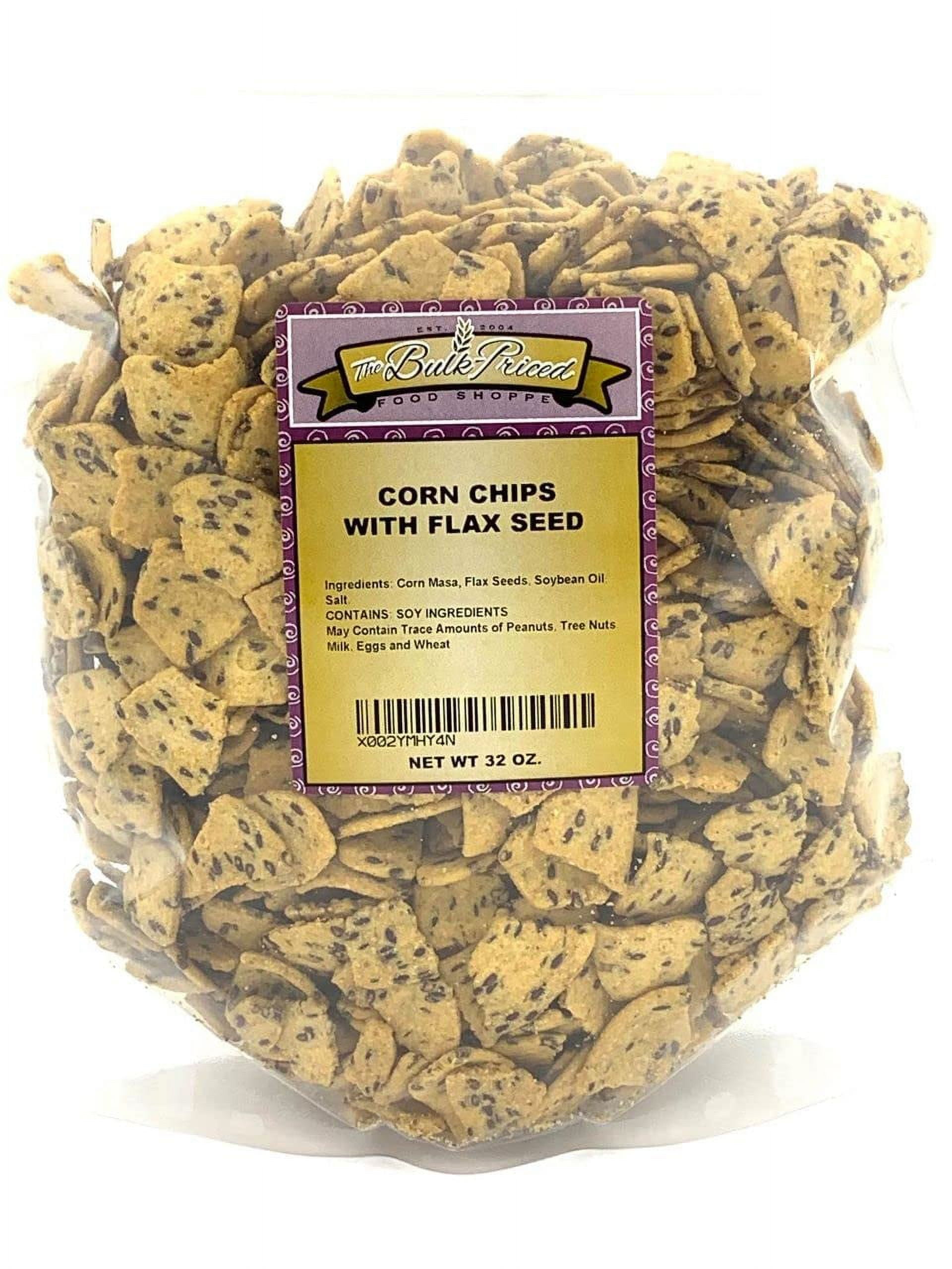 Corn Chips with Flax DMF15 Seed, Healthy Snacks, Bulk Size (2 lb ...