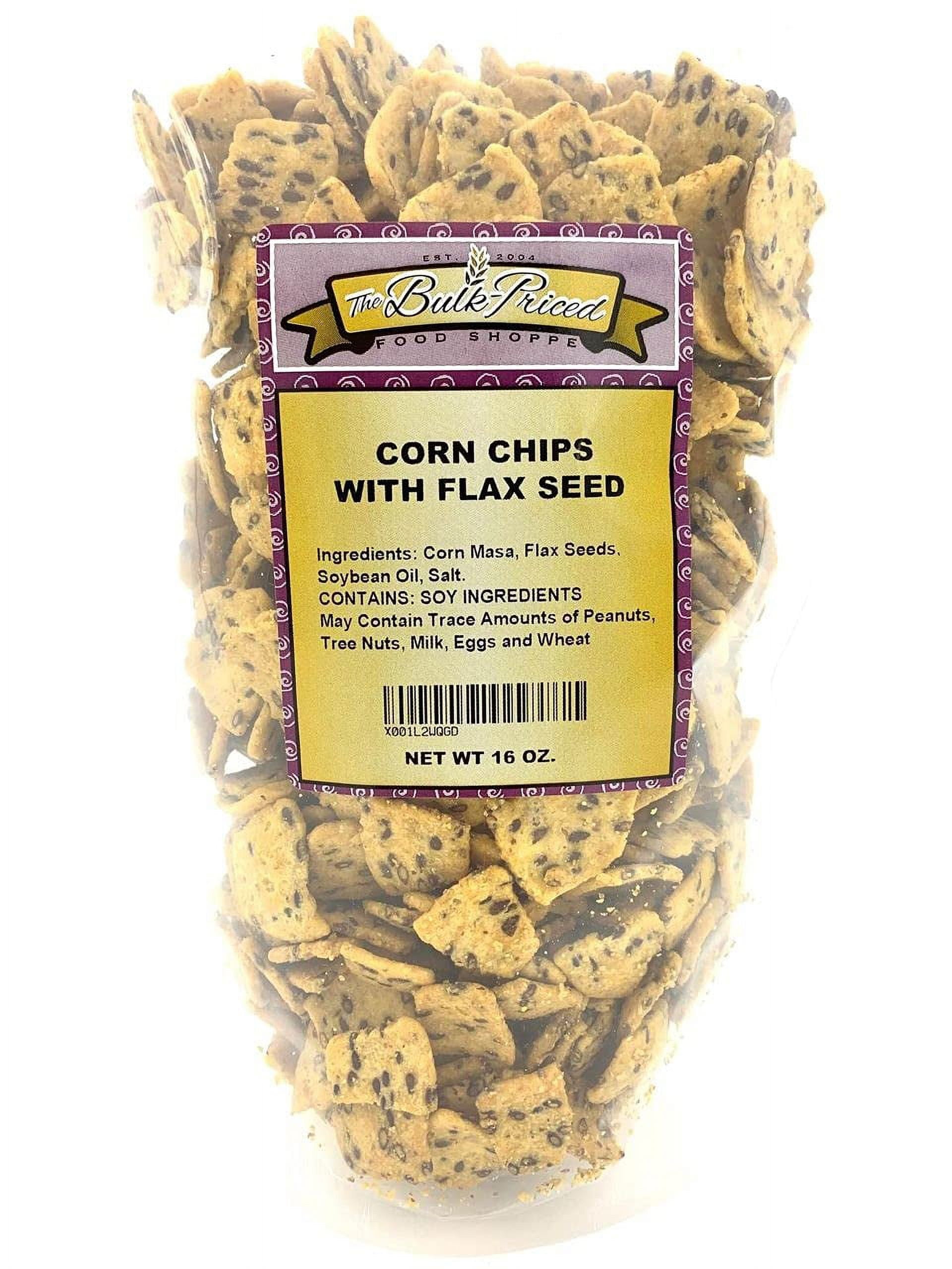 Corn Chips with Flax IRF13 Seed, Healthy Snacks, Bulk Size (1 lb ...