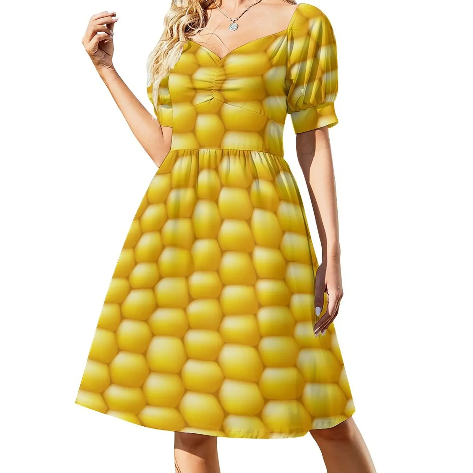 Corn Cob Background Sleeveless Dress long dresses for women elegant ...