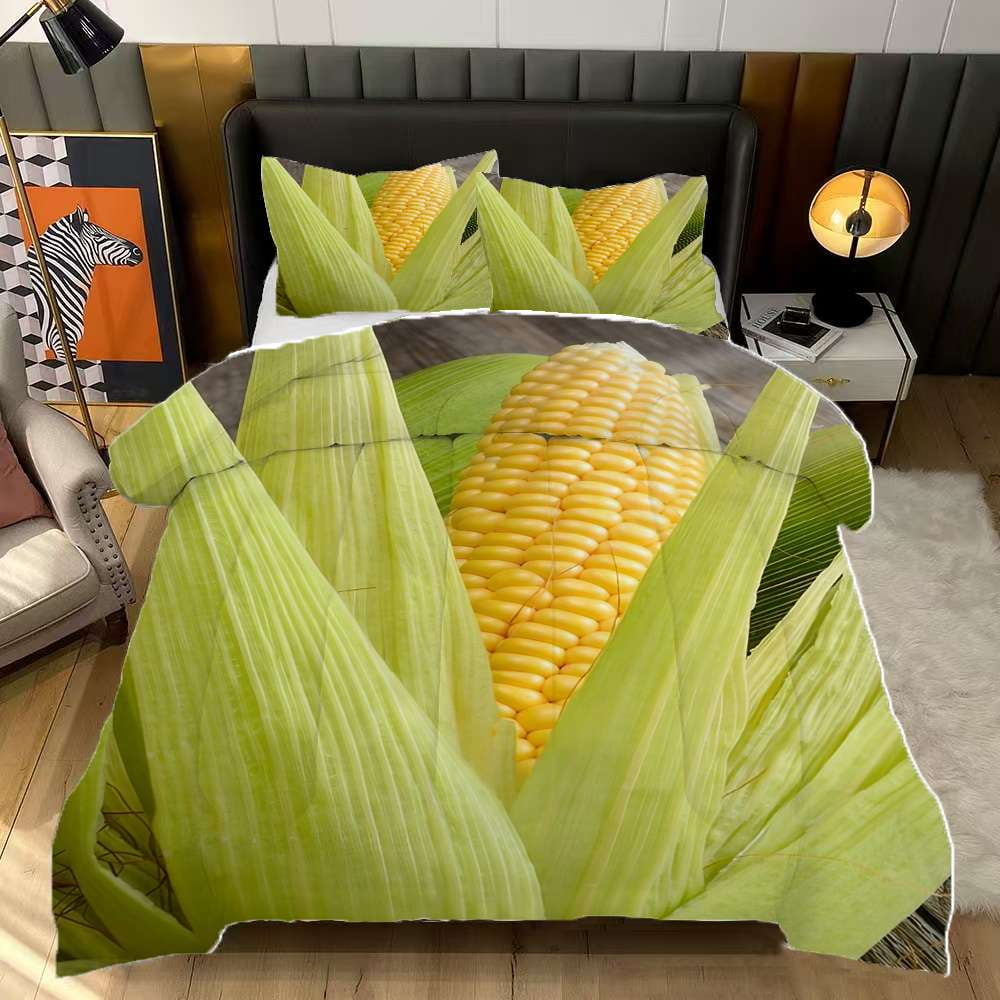 Corn Cob Comforter Set Queen Size Bedding Set For Travl Bedroom Decor ...