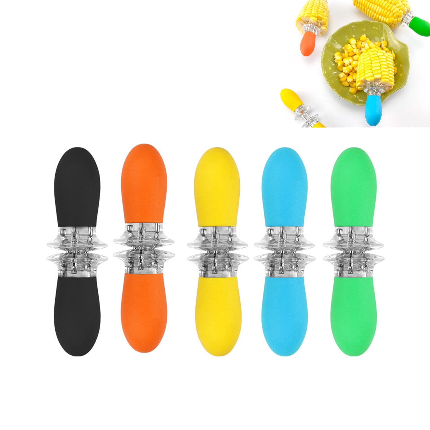 Corn on the Cob Holders Set with Interlocking Design & Storage Case ...