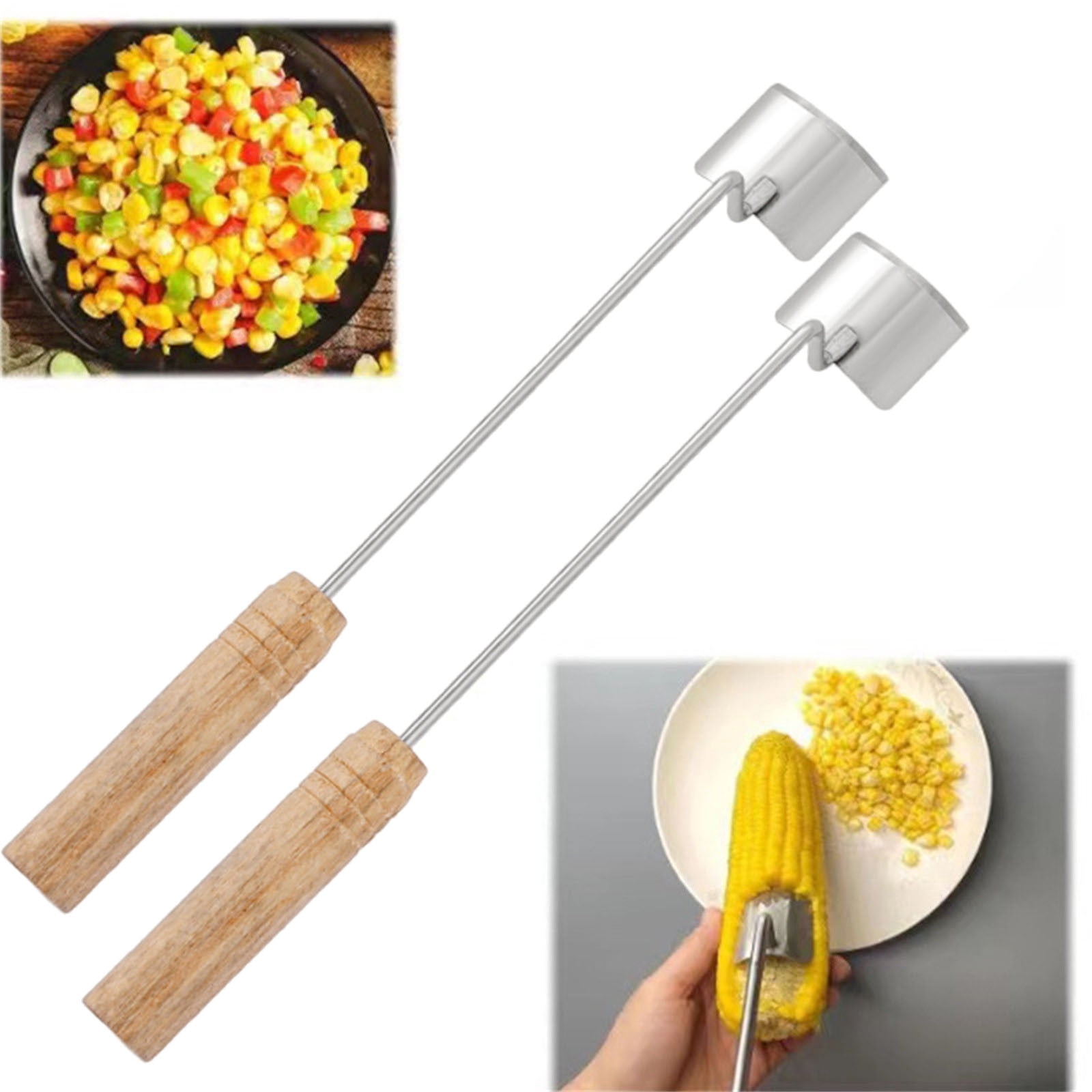 Corn Cob Peeler, Manual Corn The Cob Remover, Stainless Steel ...