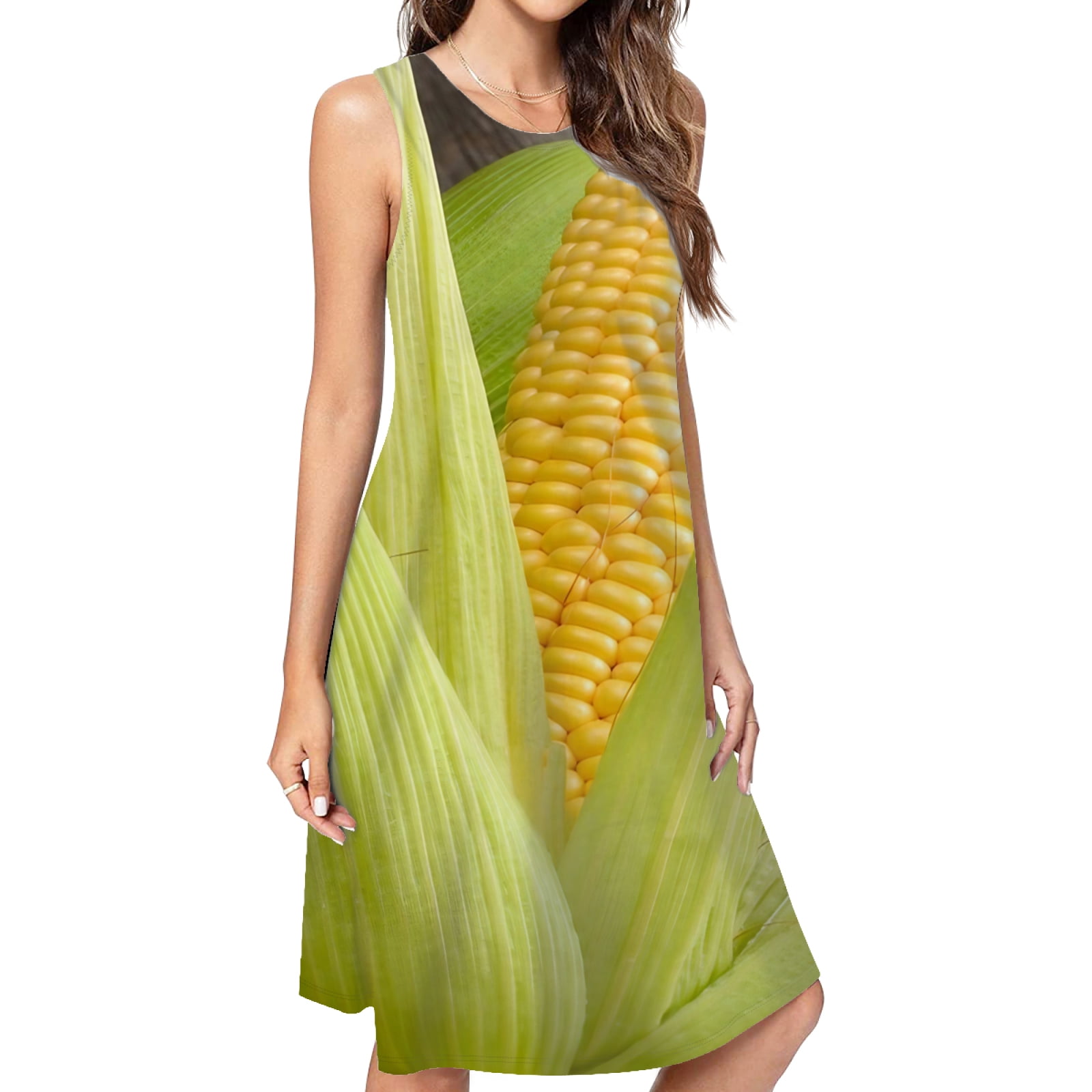 Corn Cob Spring Summer Dresses For Women Fashion Dress Casual ...