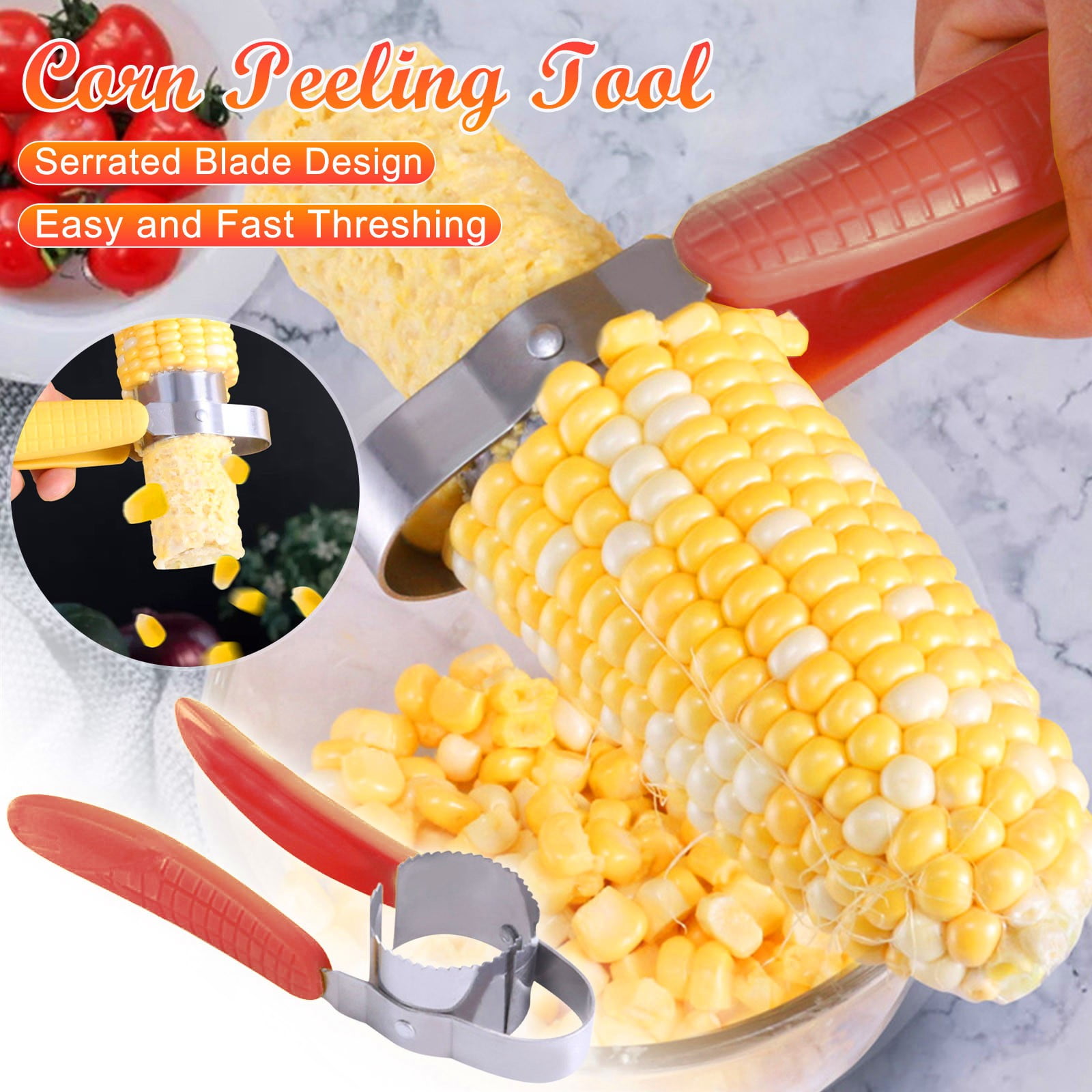Corn Cob Stripper Peeler Slicer | Stainless Steel Vegetable Cutter Tool ...