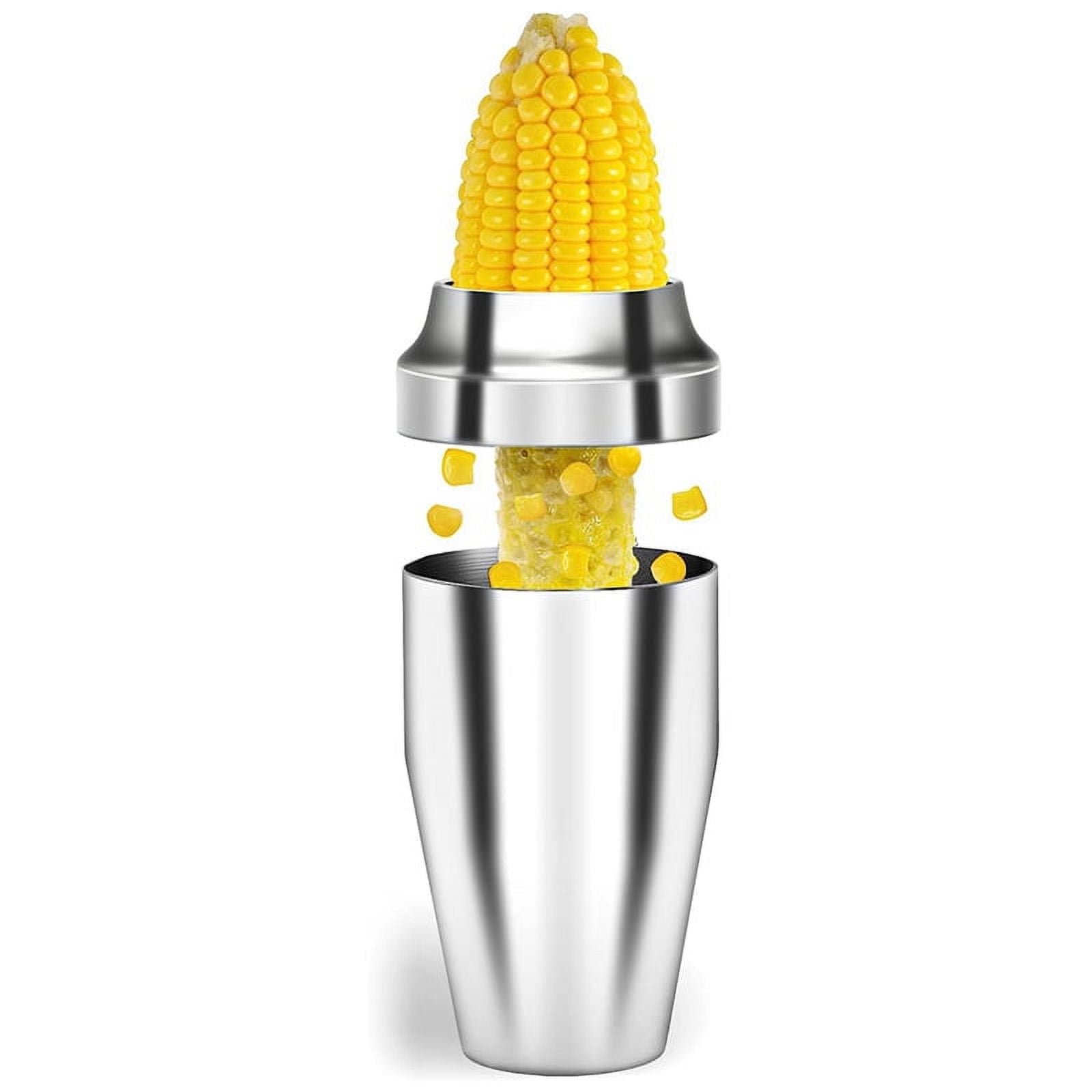Corn Cutter Peeler, Cob Stripper with Cup , 304 Stainless Steel on the ...
