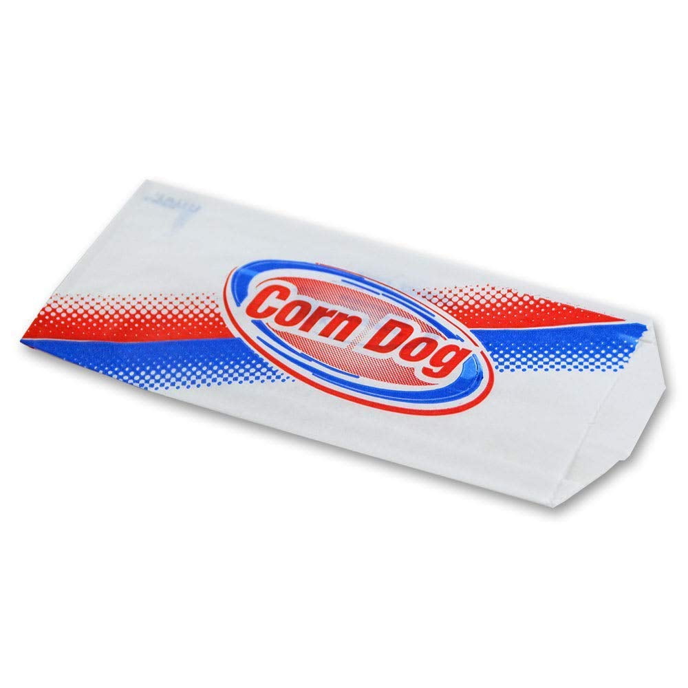 Corn Dog Bag, Grease Resistant Paper, Stock Printed Design, Packed 1000 ...