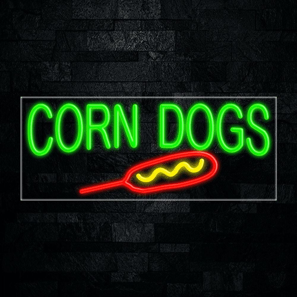 Corn Dogs LED Neon Sign 30"L x 12"H #31375 - Walmart.com