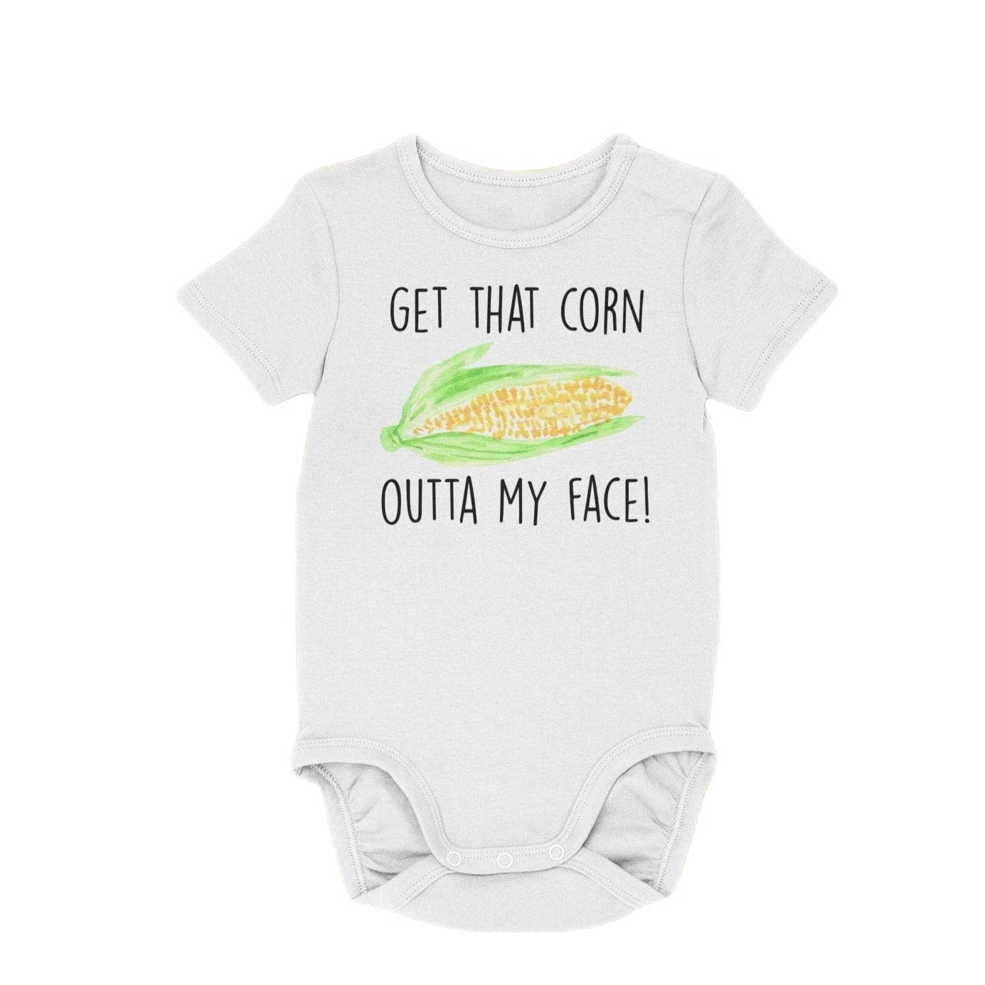 Corn Face - Baby Boy Girl Clothes Infant Bodysuit Funny Cute Newborn ...