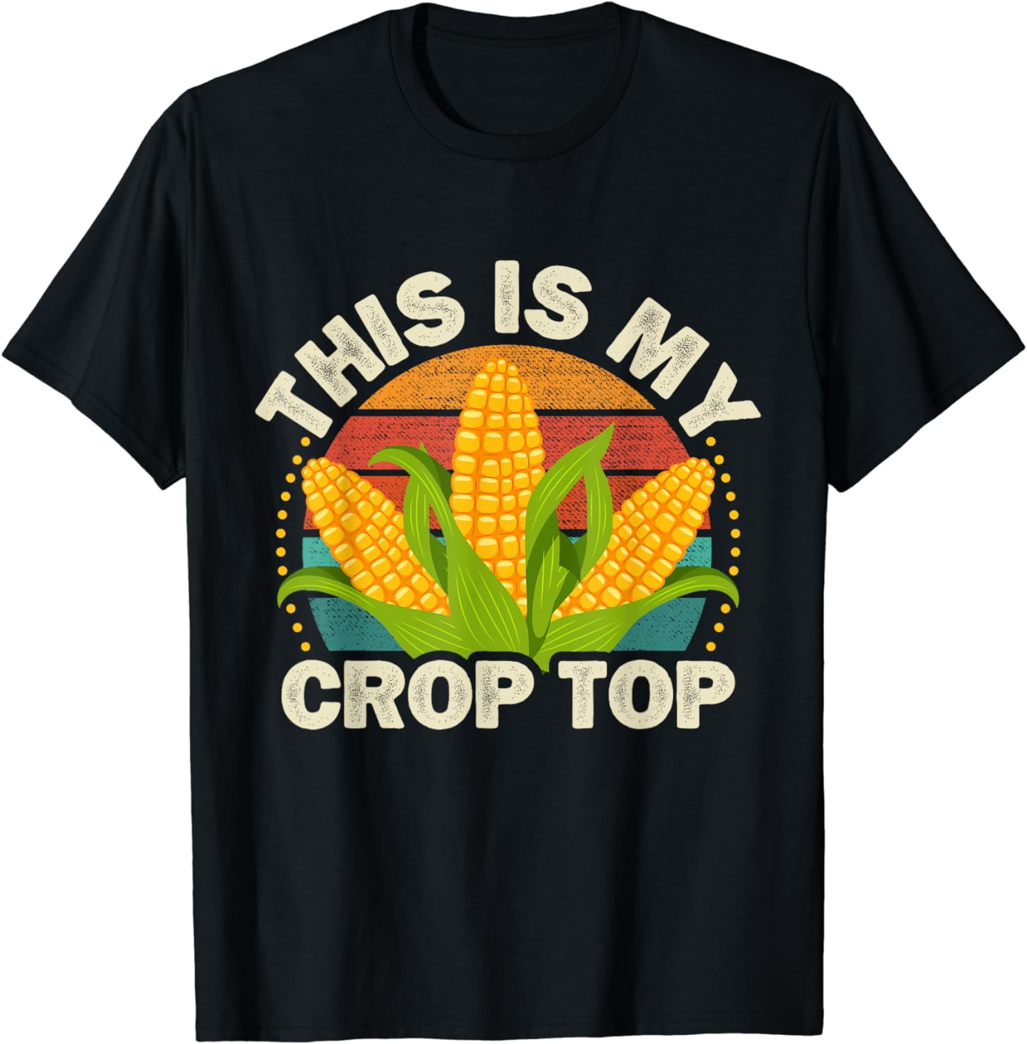 Corn Farmer Saying Funny This is my Crop Top T-Shirt - Walmart.com