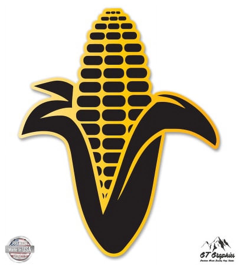 Corn Graphic - 5" Vinyl Sticker - For Car Laptop I-Pad - Waterproof ...