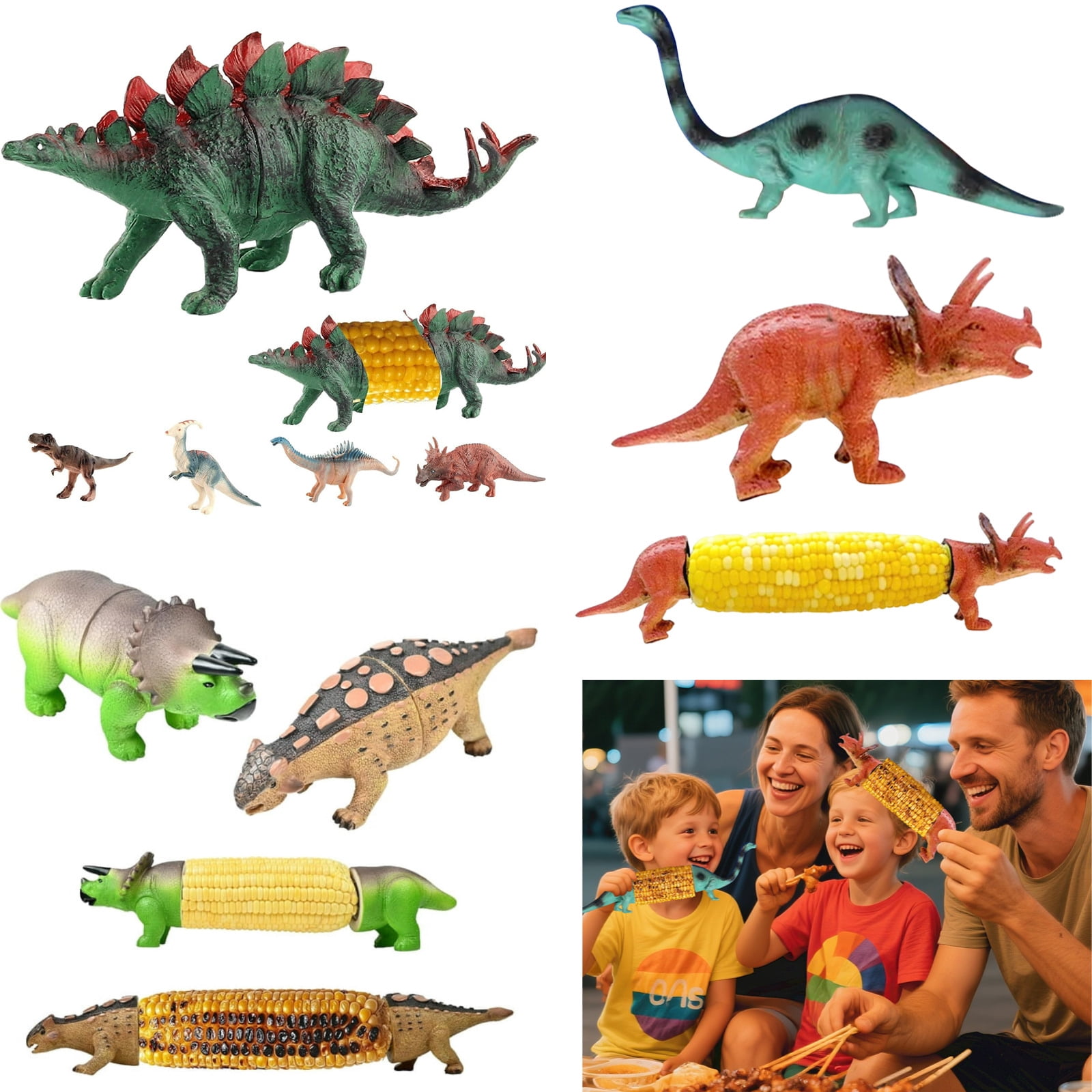 Corn Holders for Corn On The Cob – Unique Dinosaur Corn Cob Holder for ...