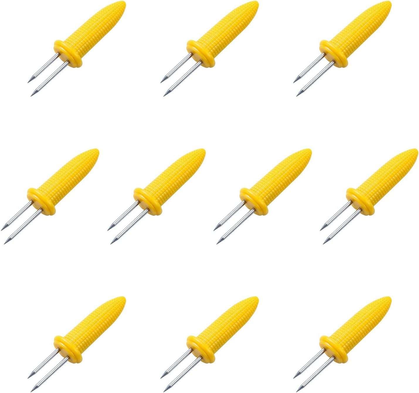 Corn Holders, Stainless Steel Corn Fork Ergonomic Handles For Mess-Free ...