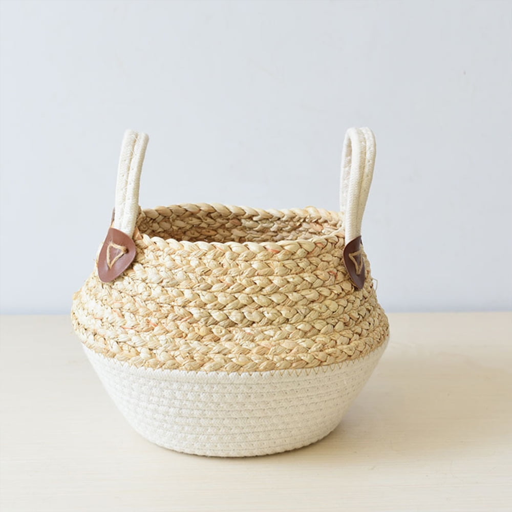 Corn Husk Woven Storage Basket Eco-Friendly & Natural Material for ...