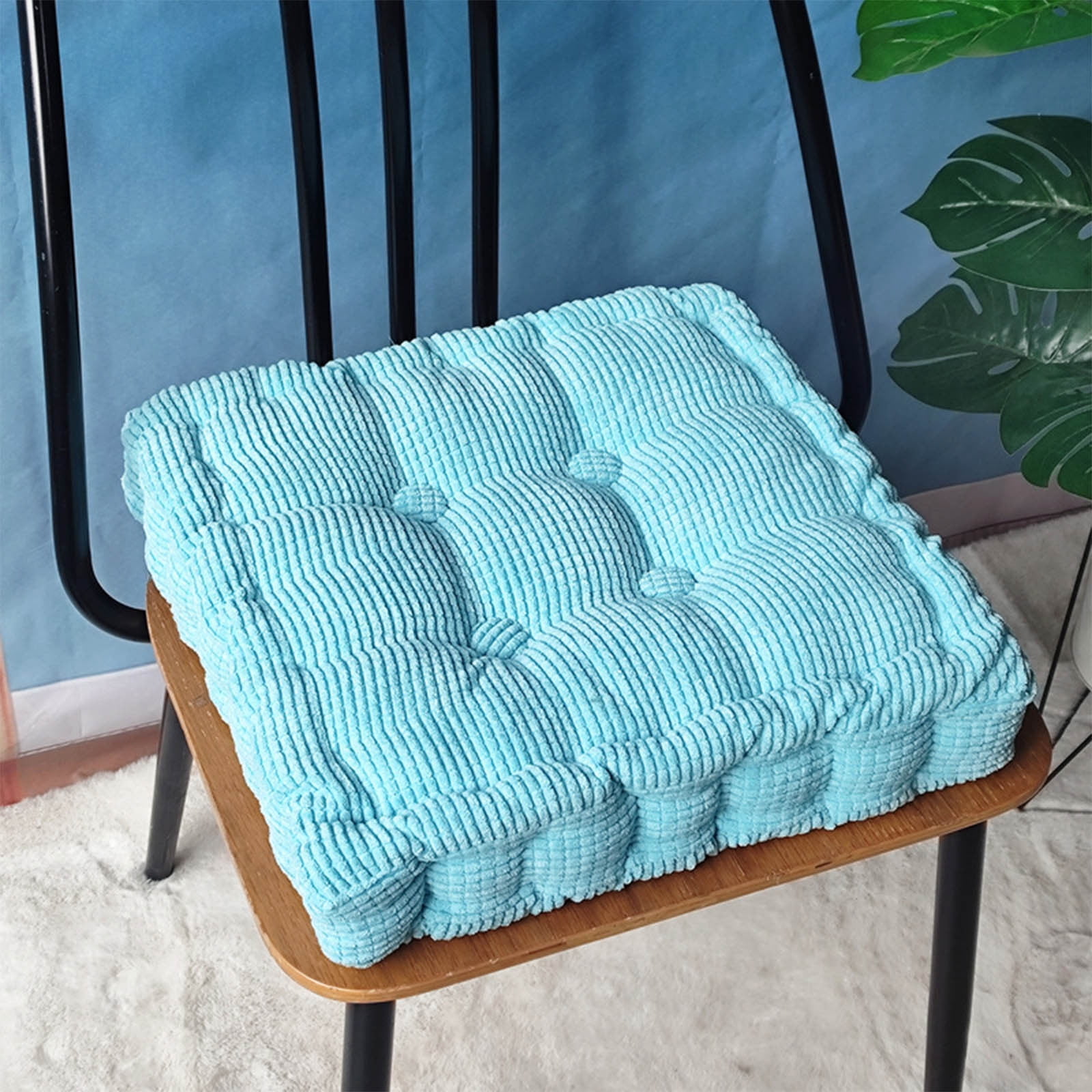 Corn Kernel Filled Square Cushion - Thickened Floor Seat, Tatami Mat Pillow, Corduroy Cover with ...