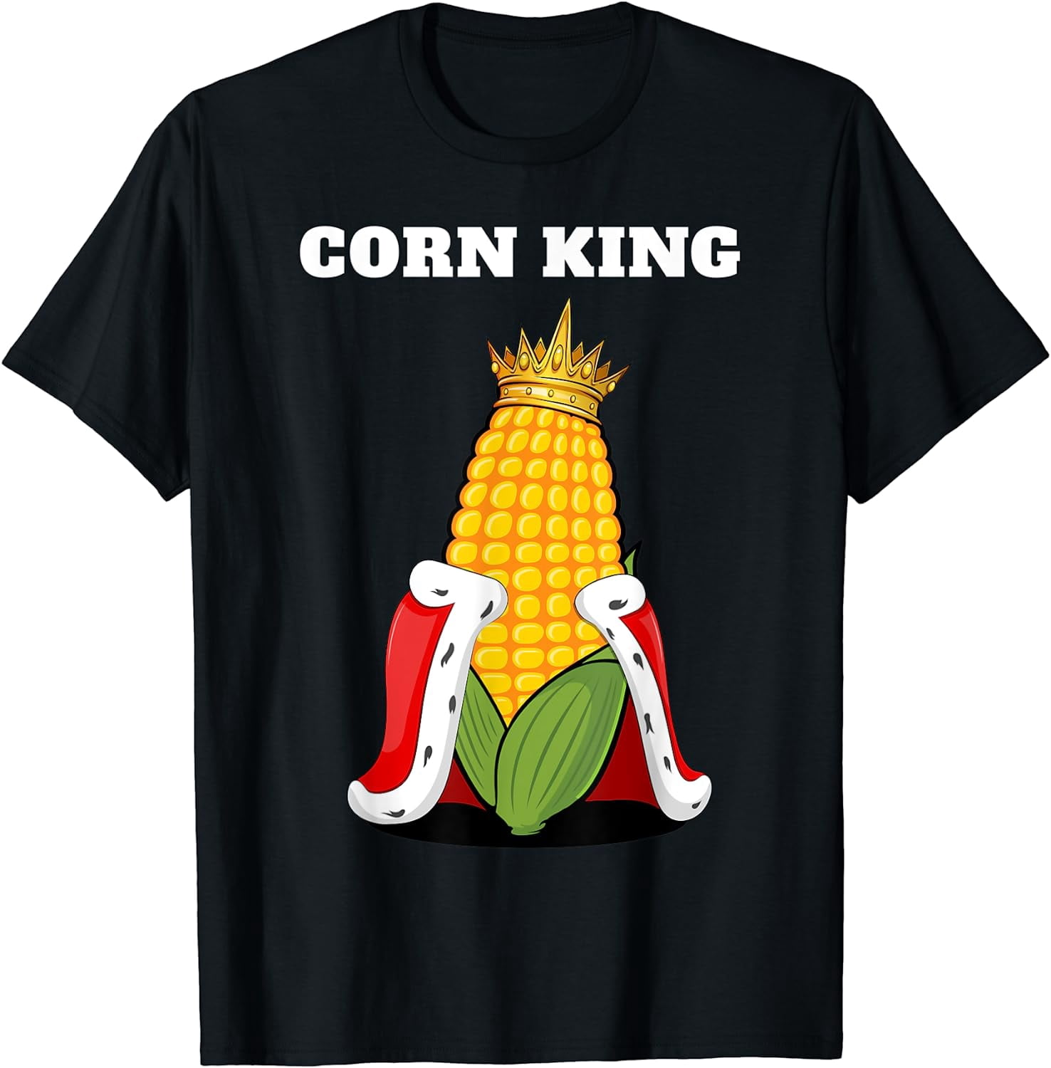Corn King | Mens Corn Lover Shirt | Sweetcorn Shirt | Corn T-Shirt ...