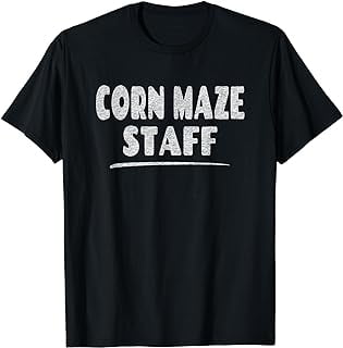 Corn Maze Staff - Corn Cob Stalk Maize Crew T-Shirt - Walmart.com