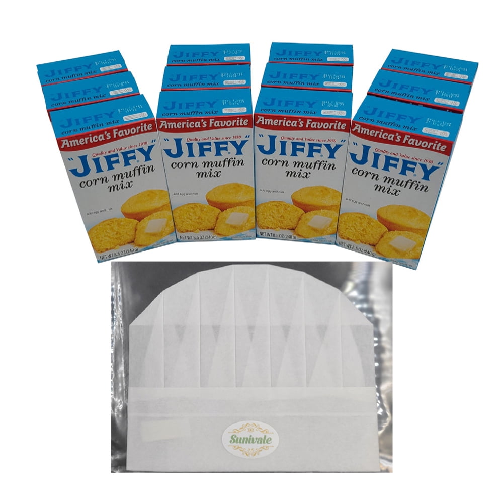 Corn Muffin Baking Mix Bundle Includes 12 Boxes Jiffy Corn Muffin and ...