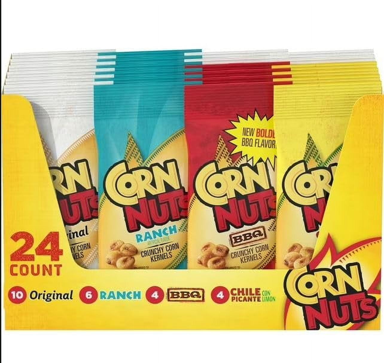 Corn Nuts Variety Pack IRF13 24 pack - Original, Ranch, BBQ, Chile ...