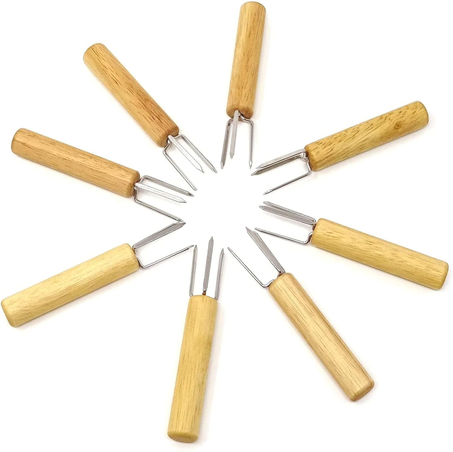 Corn On The Cob Skewers Corn Fork Sweetcorn Holders Potato Forks With ...