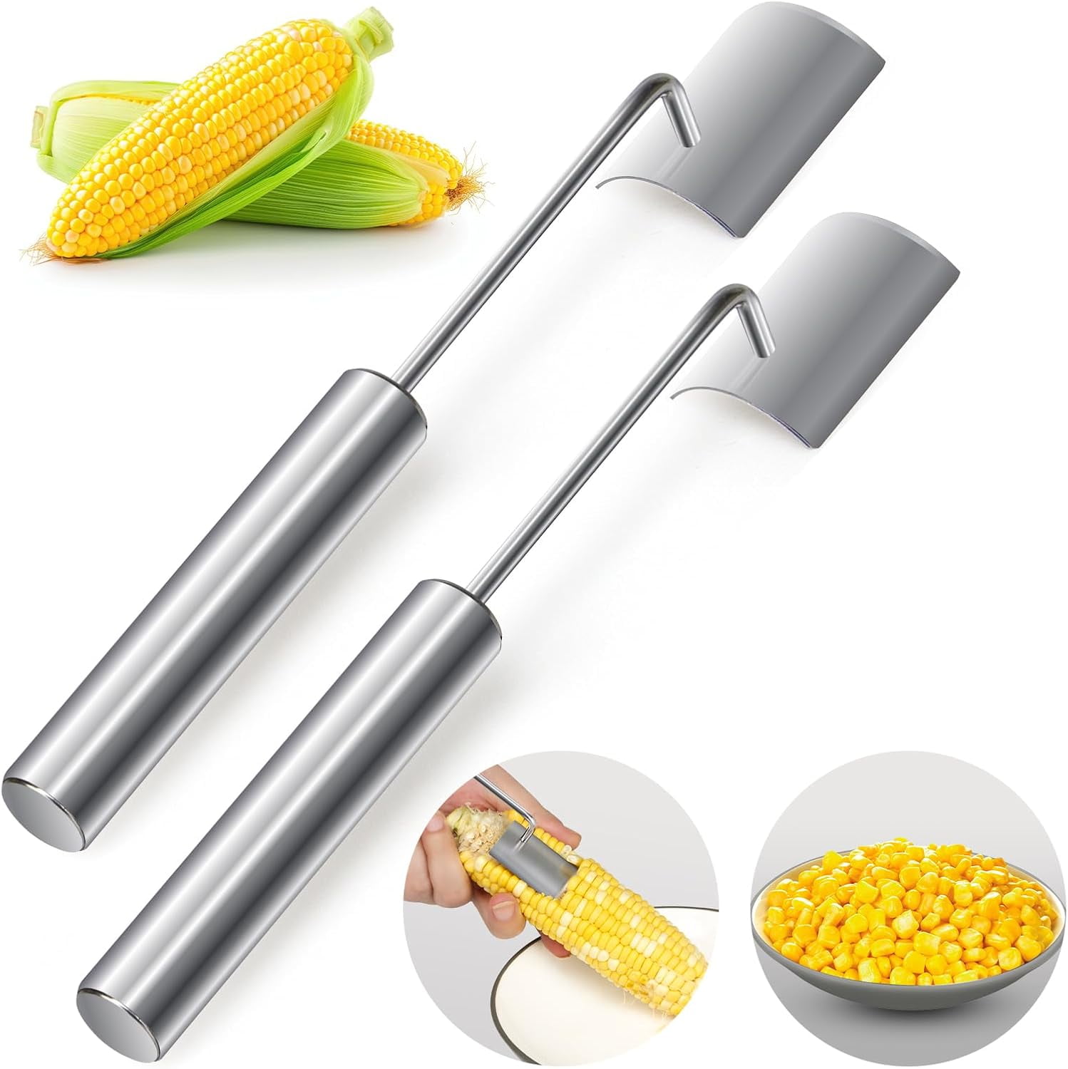 Stainless Steel Corn Peeler, Efficient Corn Cob Stripper - Walmart.com