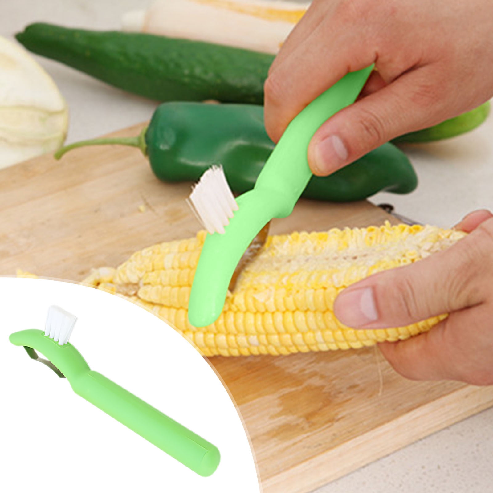 Corn Peeler Tool, Corn Cob Stripper Tool, Corn Grater With Cleaning ...