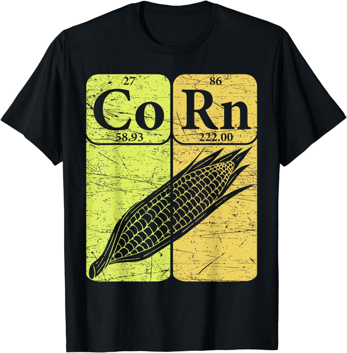T-SHIRT Corn Periodic Table Elements Corn Lover Retro Sweet Corn T ...