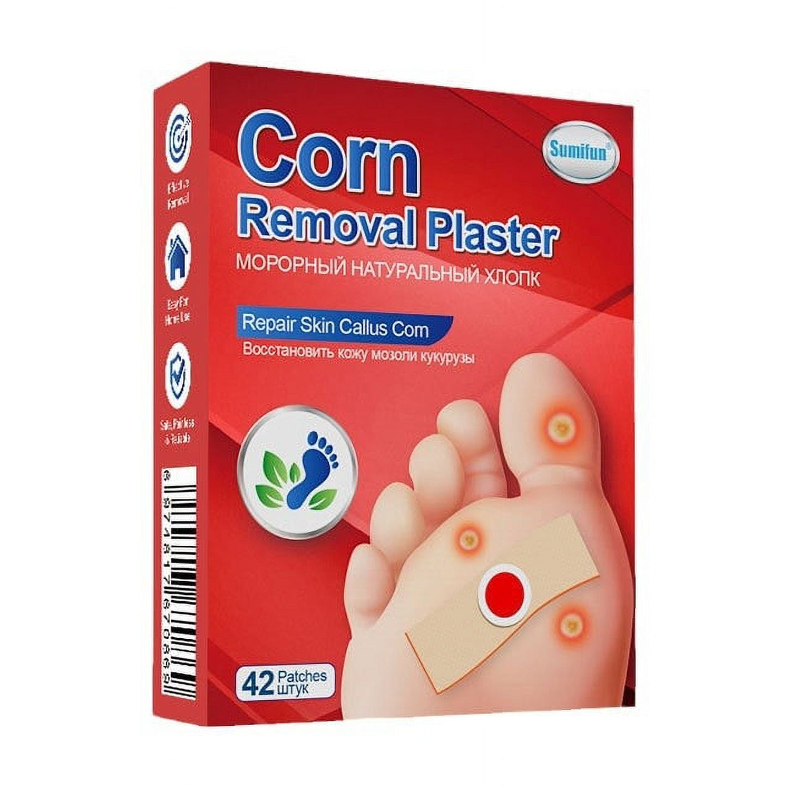 Corn Plaster and Cream for Corns, Verrucas, and Calluses 42 Pieces ...