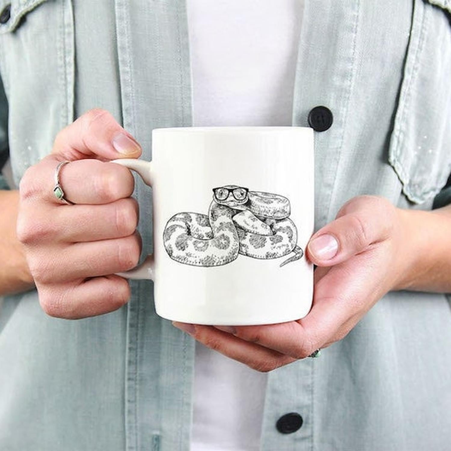 Corn Snake Mug, Snake Lovers Coffee Mugs, Hipster Nerdnake Mom Snake ...