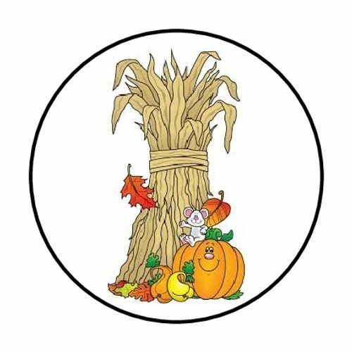 Corn Stalks Pumpkin Fall Stickers Phone Decal Water Bottle Stickers Car ...