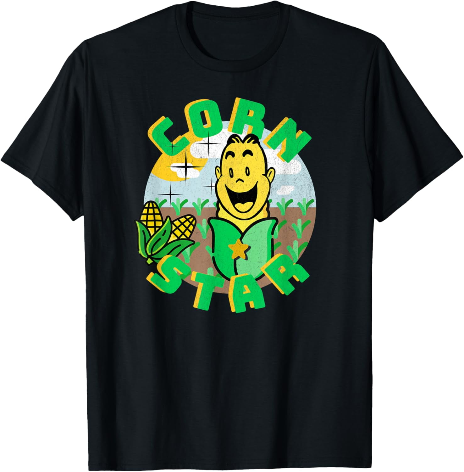 Corn Star Farmer Life Funny Cornhole Tournament Legend T-Shirt ...